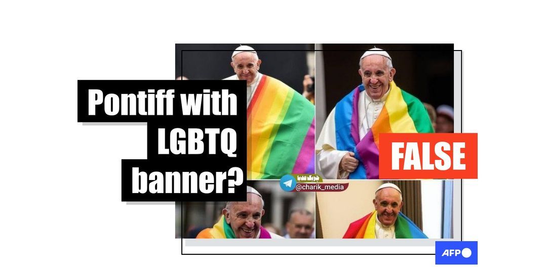 Images of Pope Francis wearing pride flag are AI-generated - CEDMO