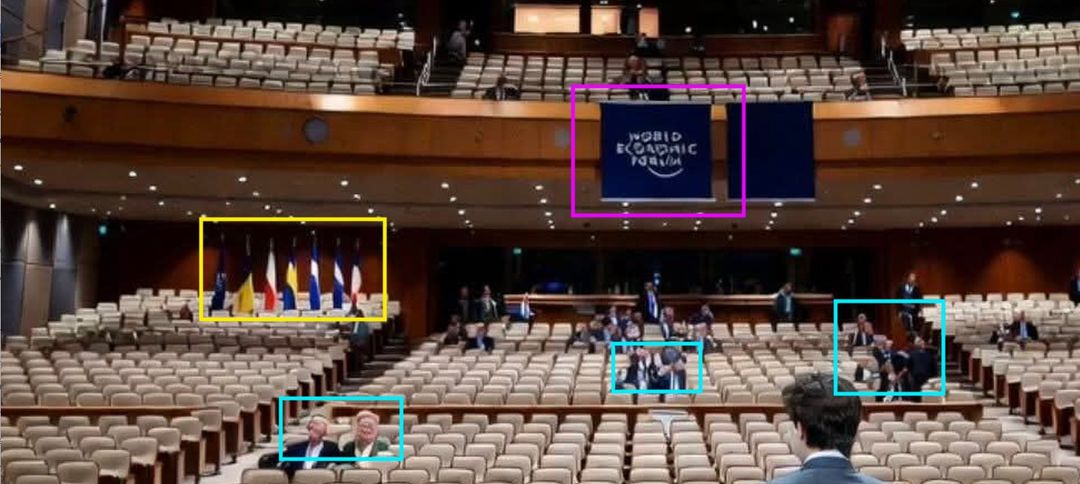Image of Trudeau speaking to empty WEF hall is AI-generated - CEDMO